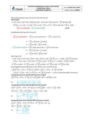 Helicopter rotor dynamics | PDF