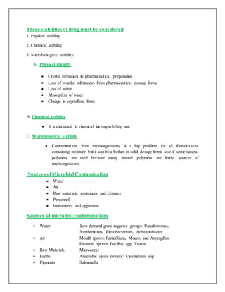 Drug Stability | DOCX