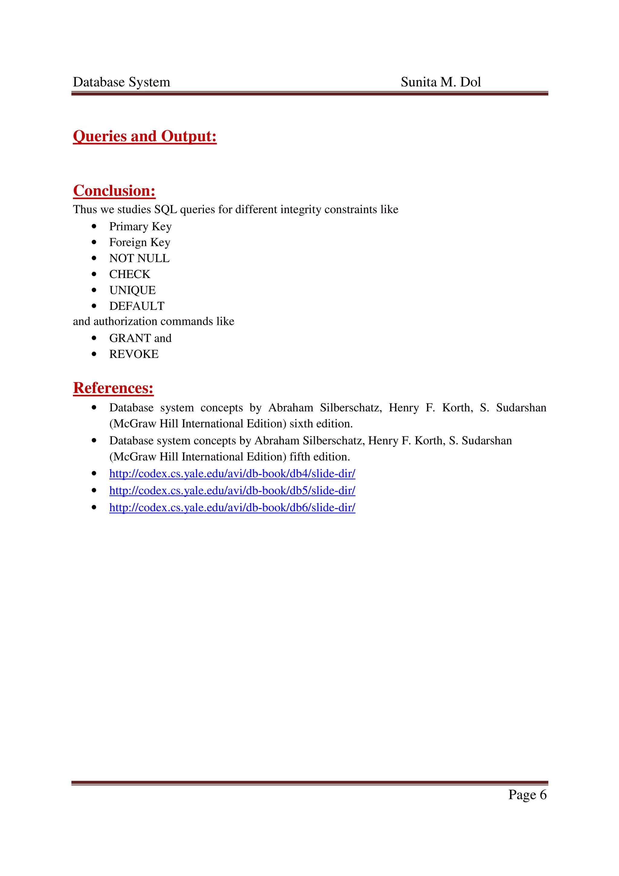 Assignment#07 | PDF | Databases | Computer Software and Applications