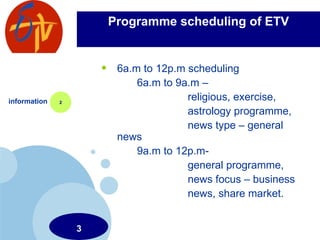 ETV Programme Schedule... | PPT