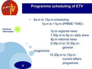 ETV Programme Schedule... | PPT