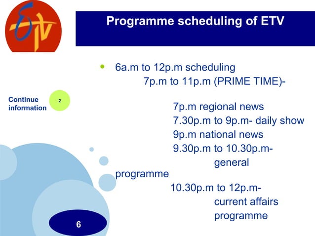 ETV Programme Schedule... | PPT
