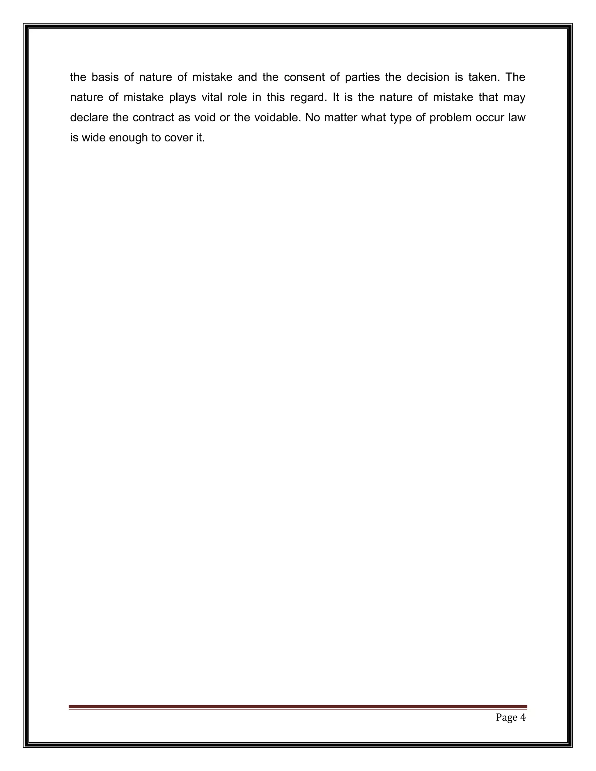 bilateral mistake | DOCX