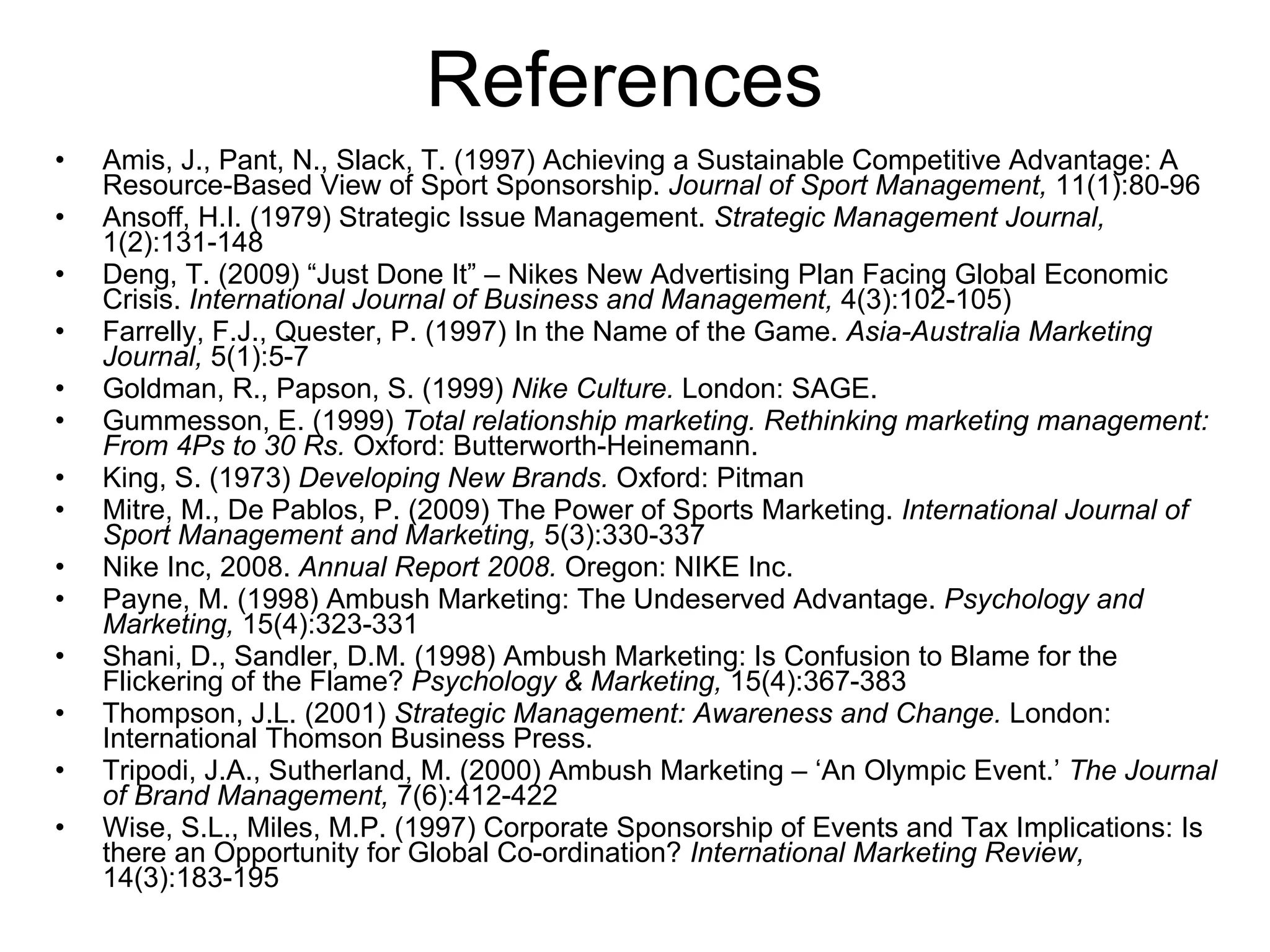 Nike Marketing Analysis | PPT