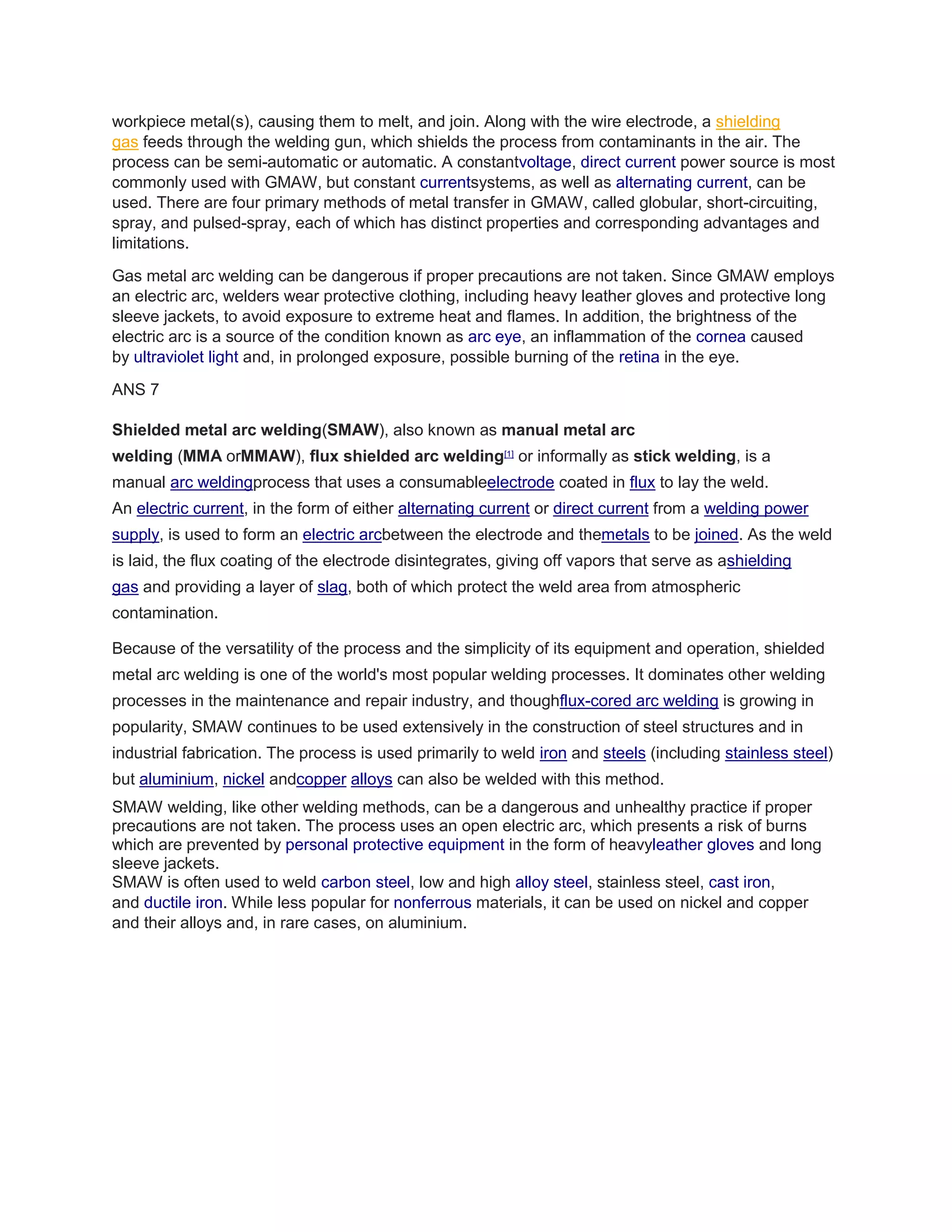 Welding Assignment | DOCX