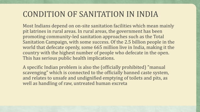SANITATION | PPTX