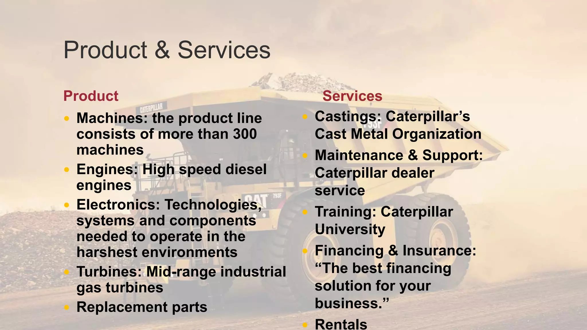 Case Study on Caterpillar Inc. (CAT) | PPTX