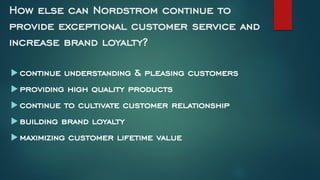 Nordstrom-Mini Case Study | PDF