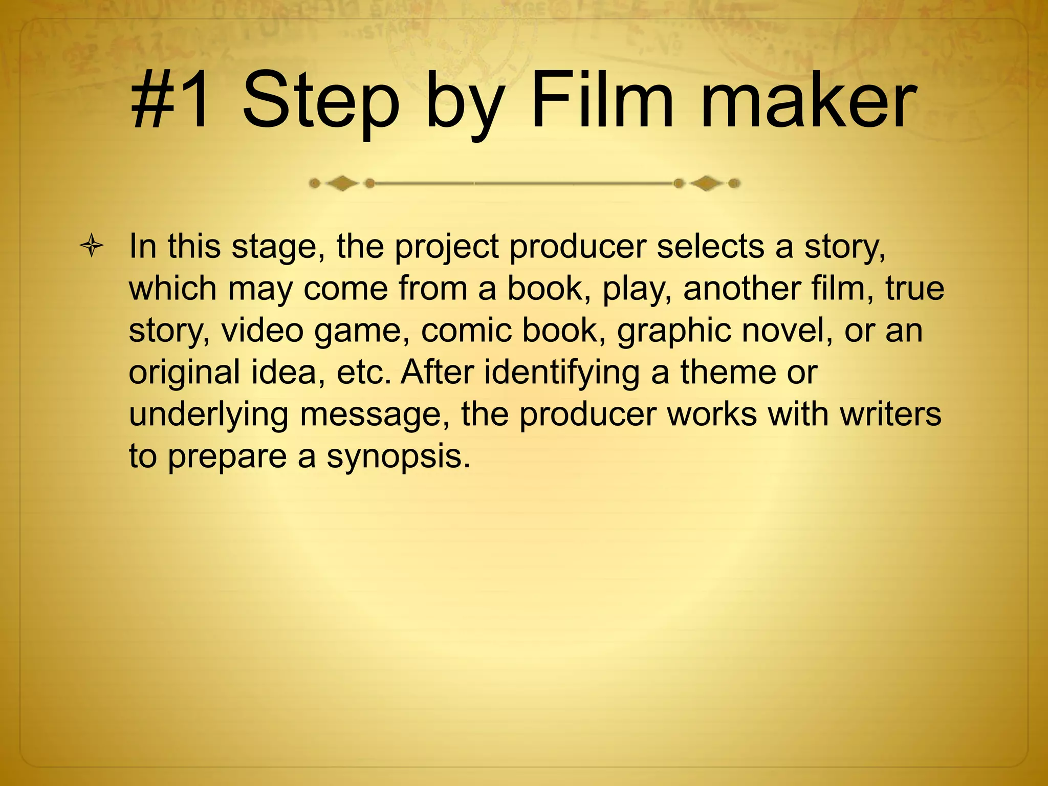 development stage in film | PPTX