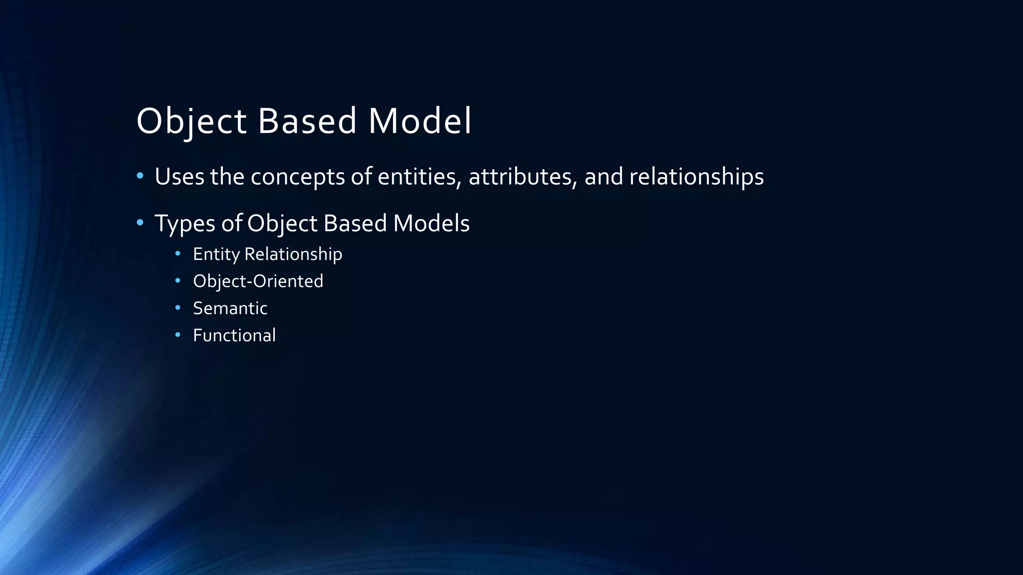 Four Types of Data Models | PPTX