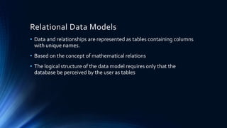 Four Types of Data Models | PPTX