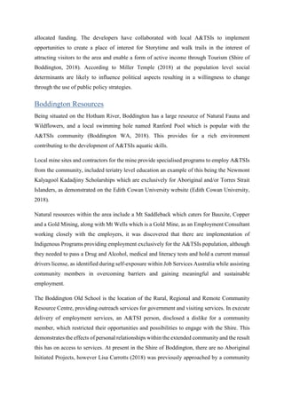 Community Profile of Boddington Shire | PDF