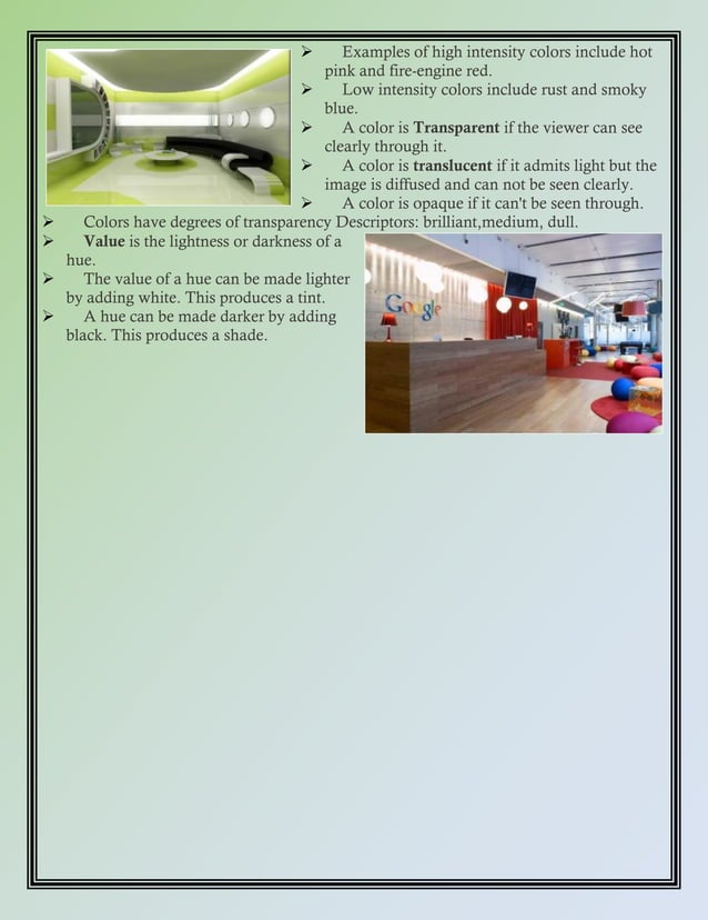 Interior Design principles and elements | PDF