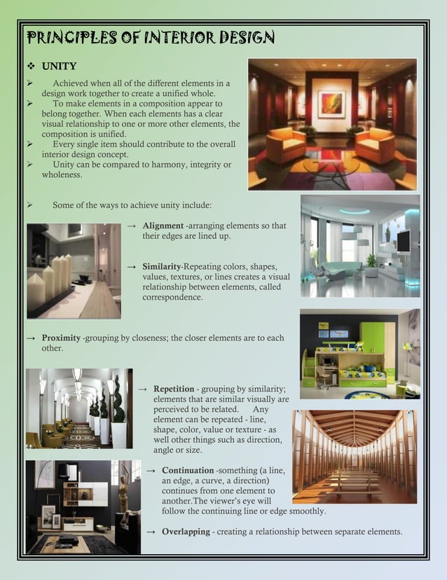 Interior Design principles and elements | PDF