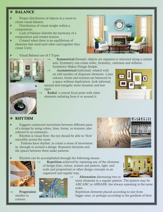 Interior Design principles and elements | PDF