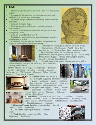 Interior Design principles and elements | PDF