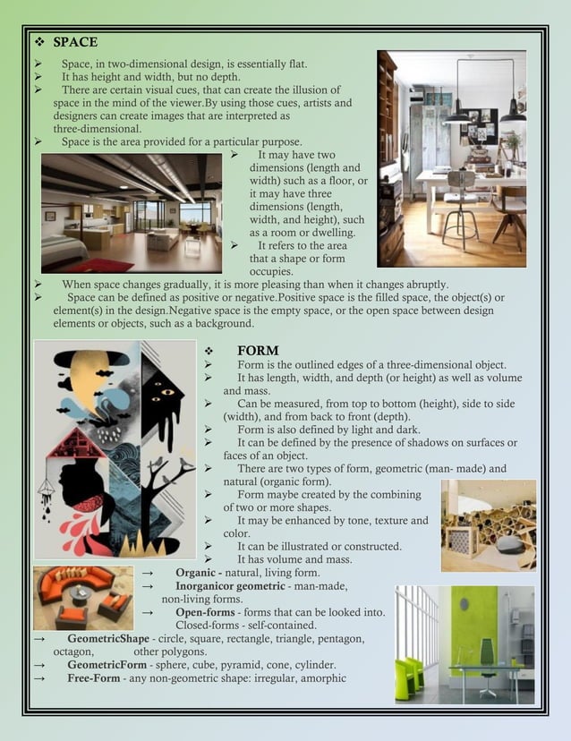 Interior Design principles and elements | PDF