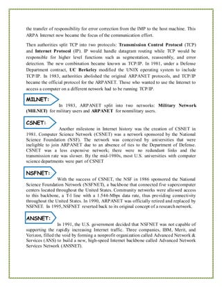 THE INTERNET AND NETWORK STANARDS | PDF