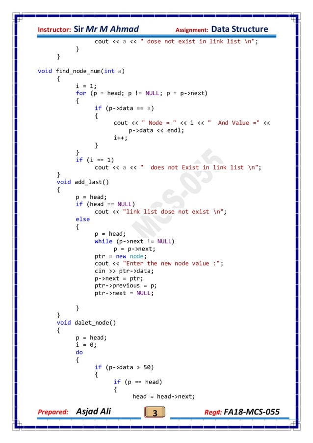 double link list in data structure | PDF
