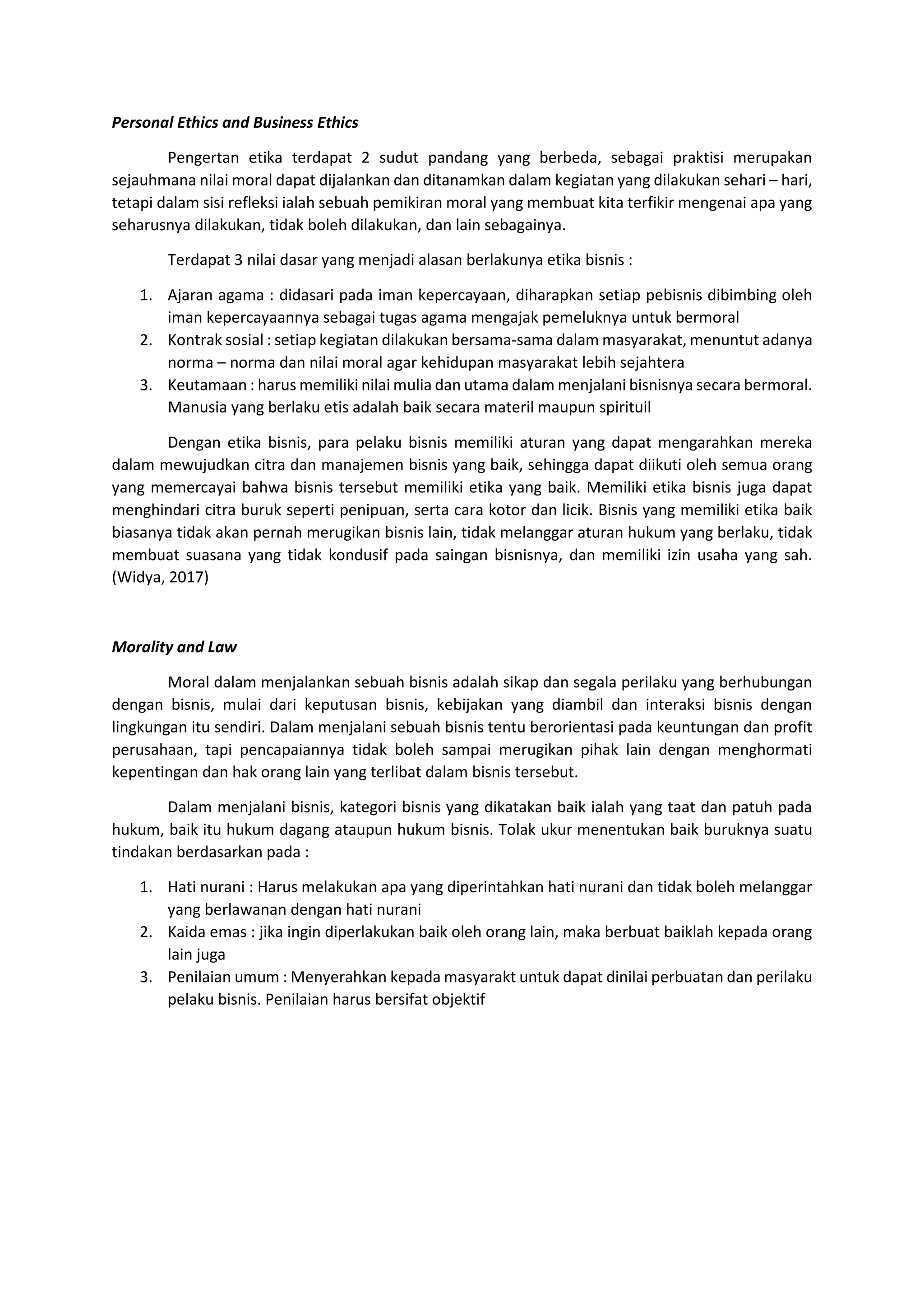 Principles of Personal Ethics | PDF