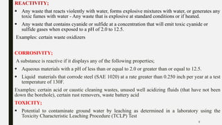 Classfication of Oil and Gas Wastes | PPTX