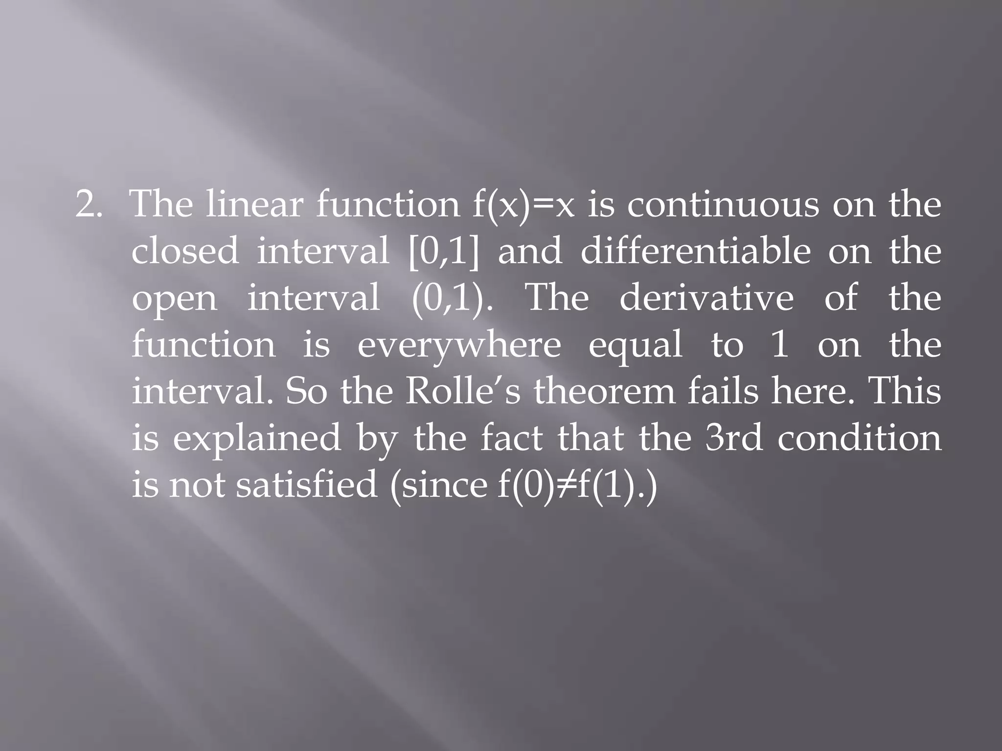Rolle's Theorem | PPTX