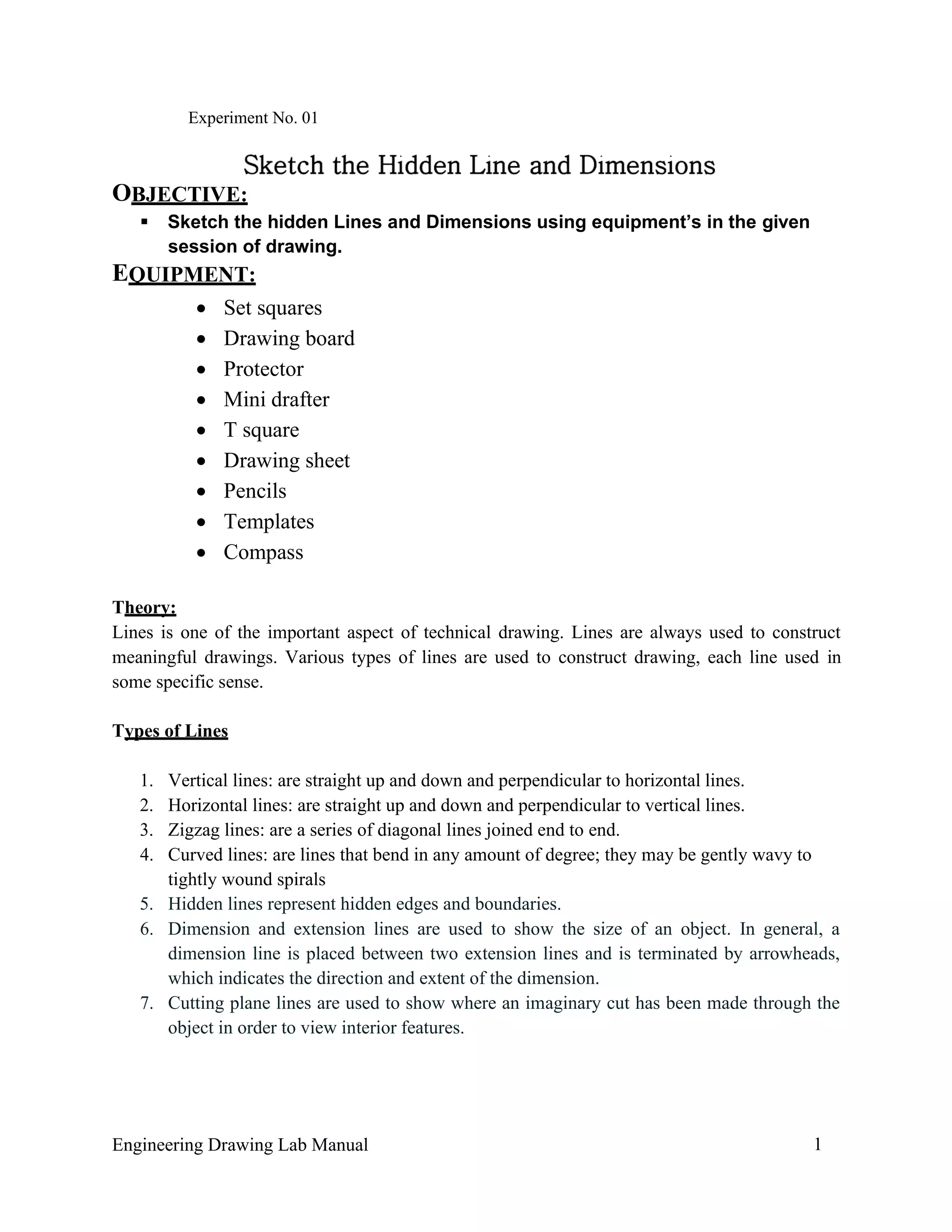 Engineering Darwing (Hidden Lines) | PDF
