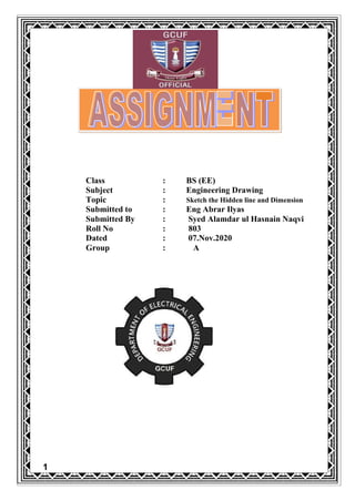 Engineering Darwing (Hidden Lines) | PDF
