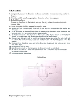Engineering Darwing (Hidden Lines) | PDF