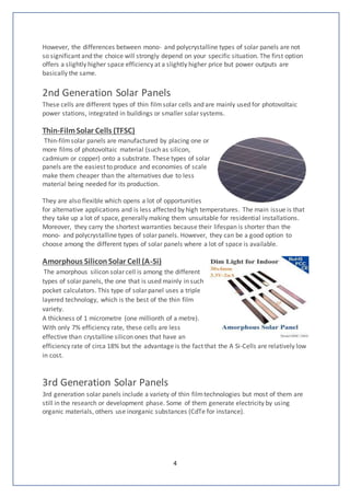 Comparision and assesment of different type of solar PV cells for a ...