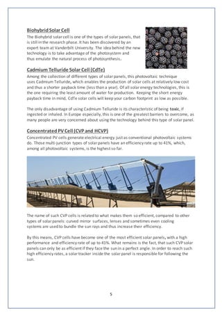 Comparision and assesment of different type of solar PV cells for a ...
