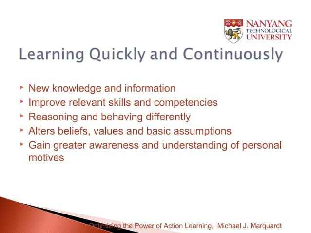 Action Learning | PPT | Education