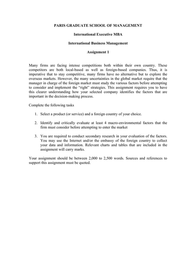 Assignment 1 approved | DOC