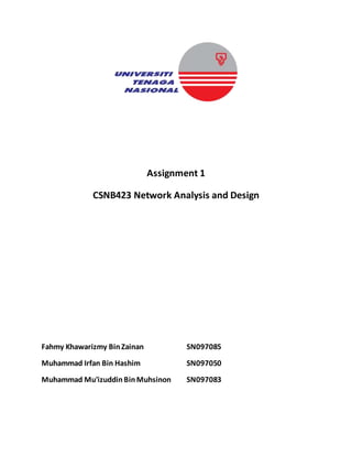Design Scenario Network Analysis & Design | DOCX