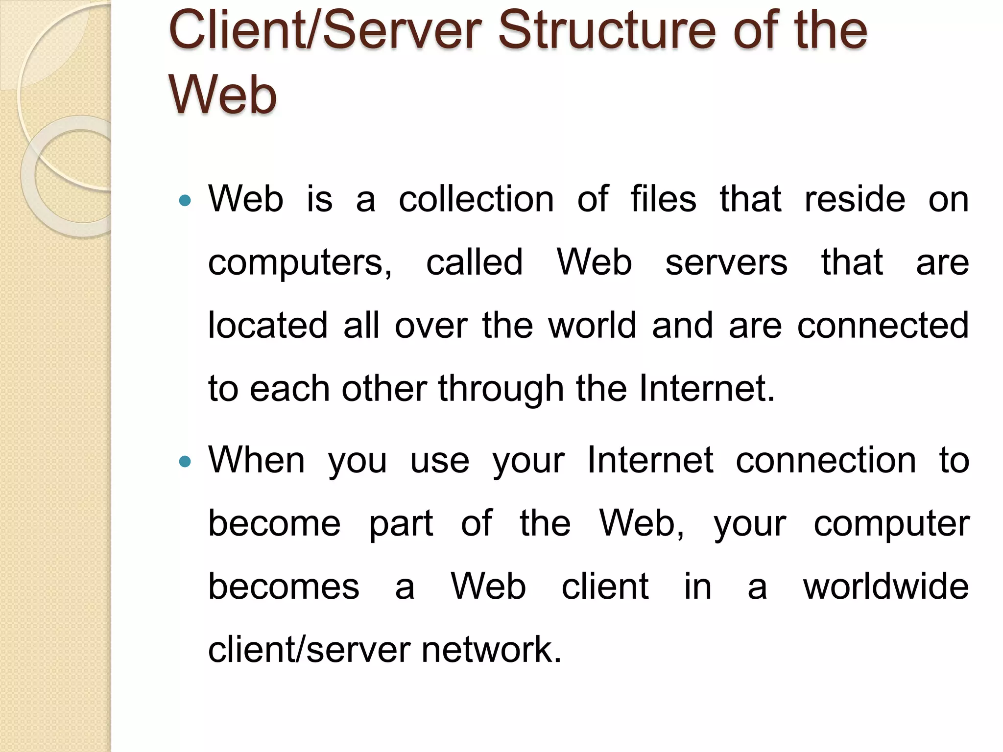 Internet and Web | PPTX