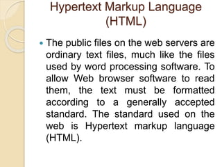 Internet and Web | PPTX