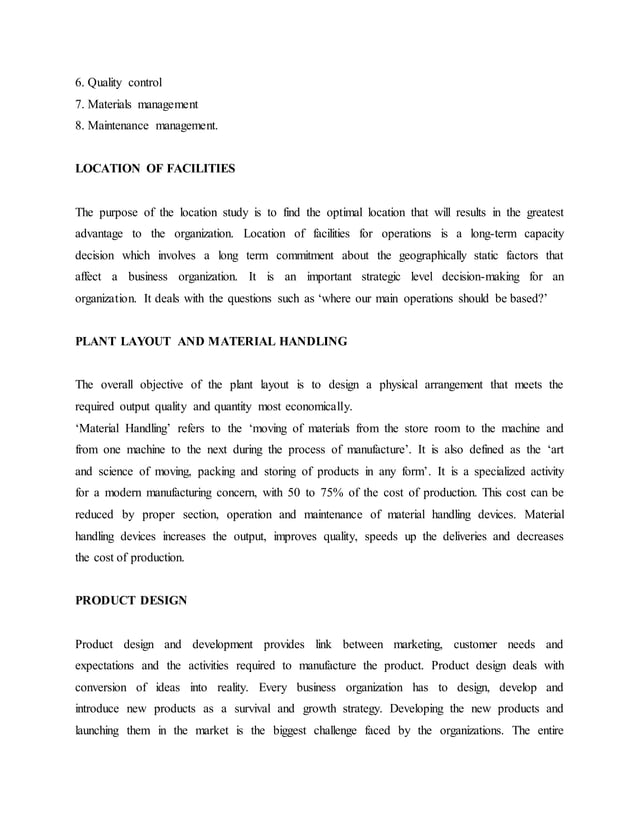 Assignment 1 pom | DOCX | Manufacturing Industry | Industries