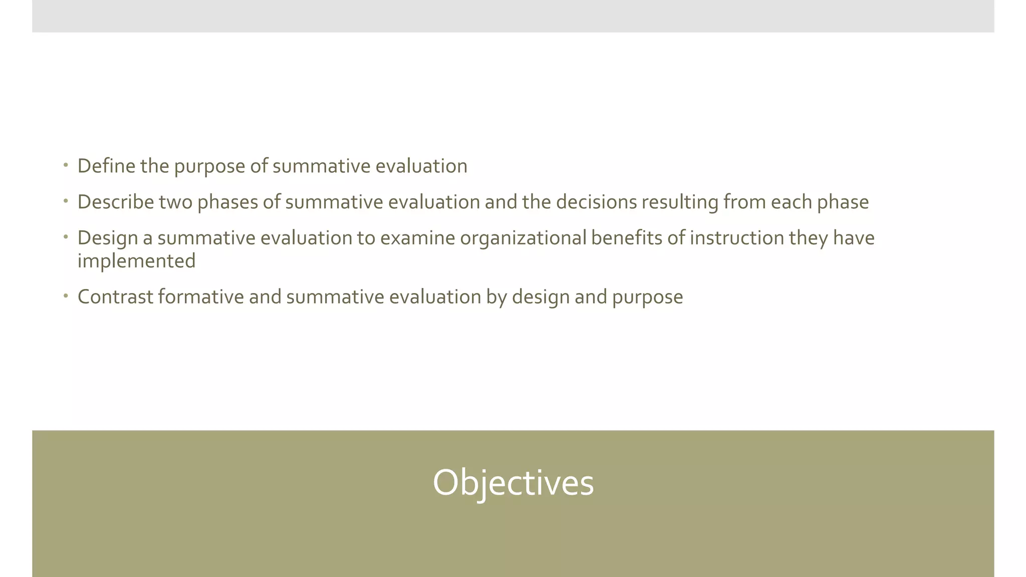 Summative Evaluation PowerPoint | PPTX