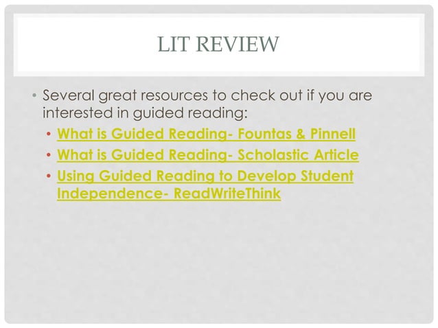 Guided Reading | PPT