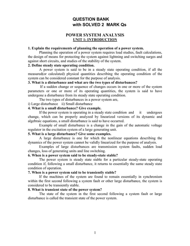 Assignment 1 170901 interconnected power system | PDF