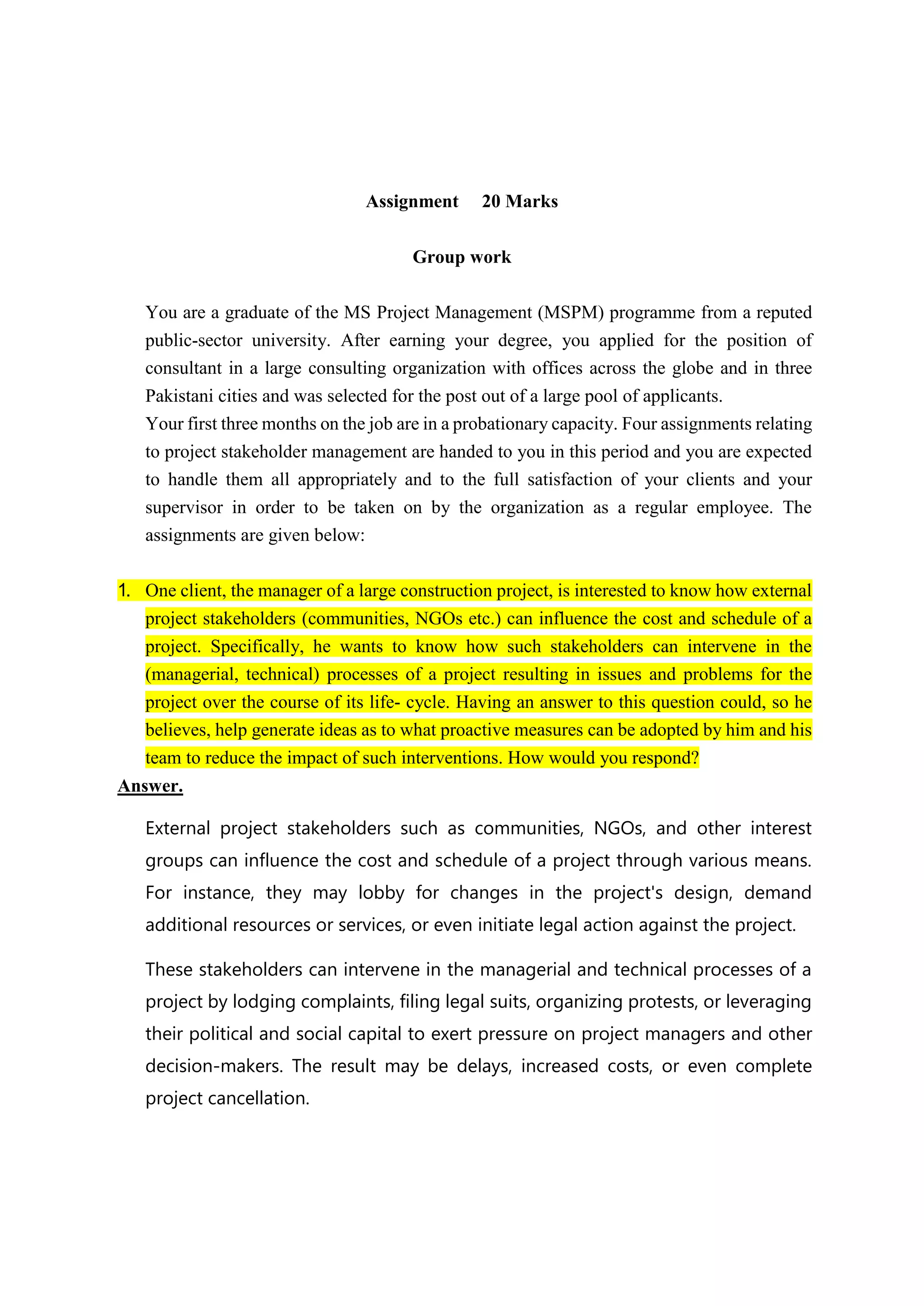 Assignment 1 2 3 4 Nasir Hussain Ms712 Docx