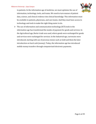 Assignments on adopting information technology in traditional ...