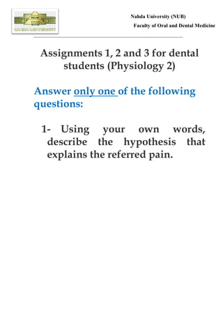Assignment 1, 2 and 3 phs 102.pdf 21865 | PDF | Chemistry | Science
