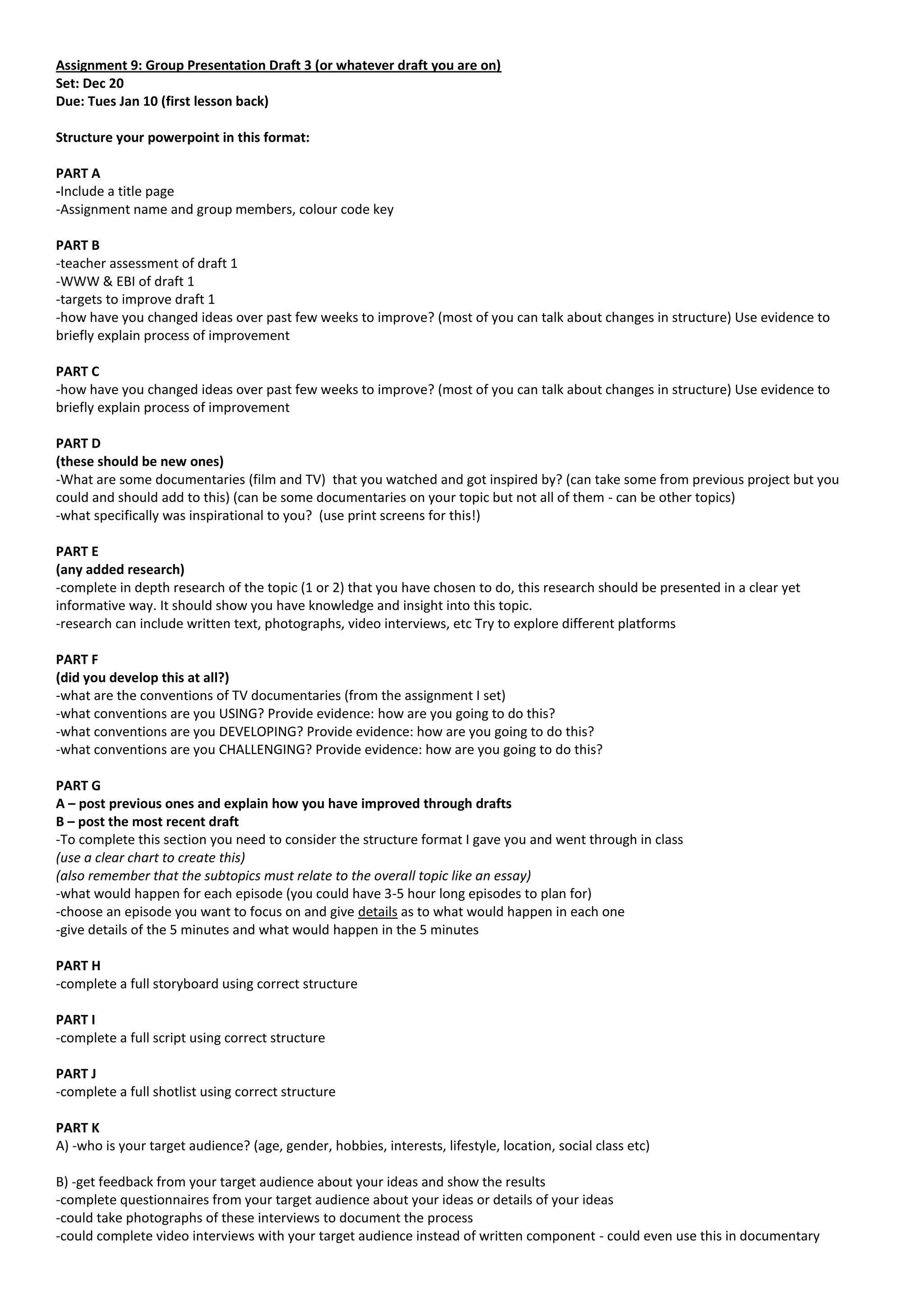 Assignment 12 group presentation draft 3 | DOCX