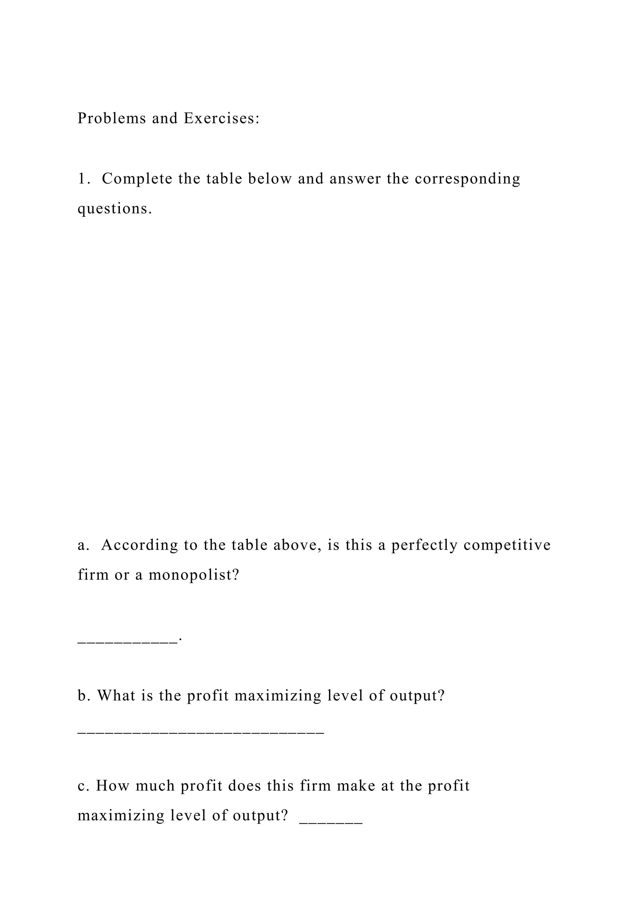Assignment #12 Market Structures 2 Monopolistic Competition.docx