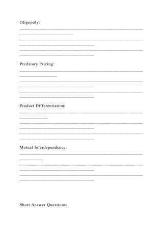 Assignment #12 Market Structures 2 Monopolistic Competition.docx