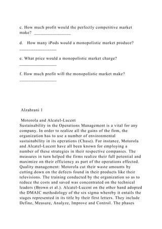 Assignment #12 Market Structures 2 Monopolistic Competition.docx