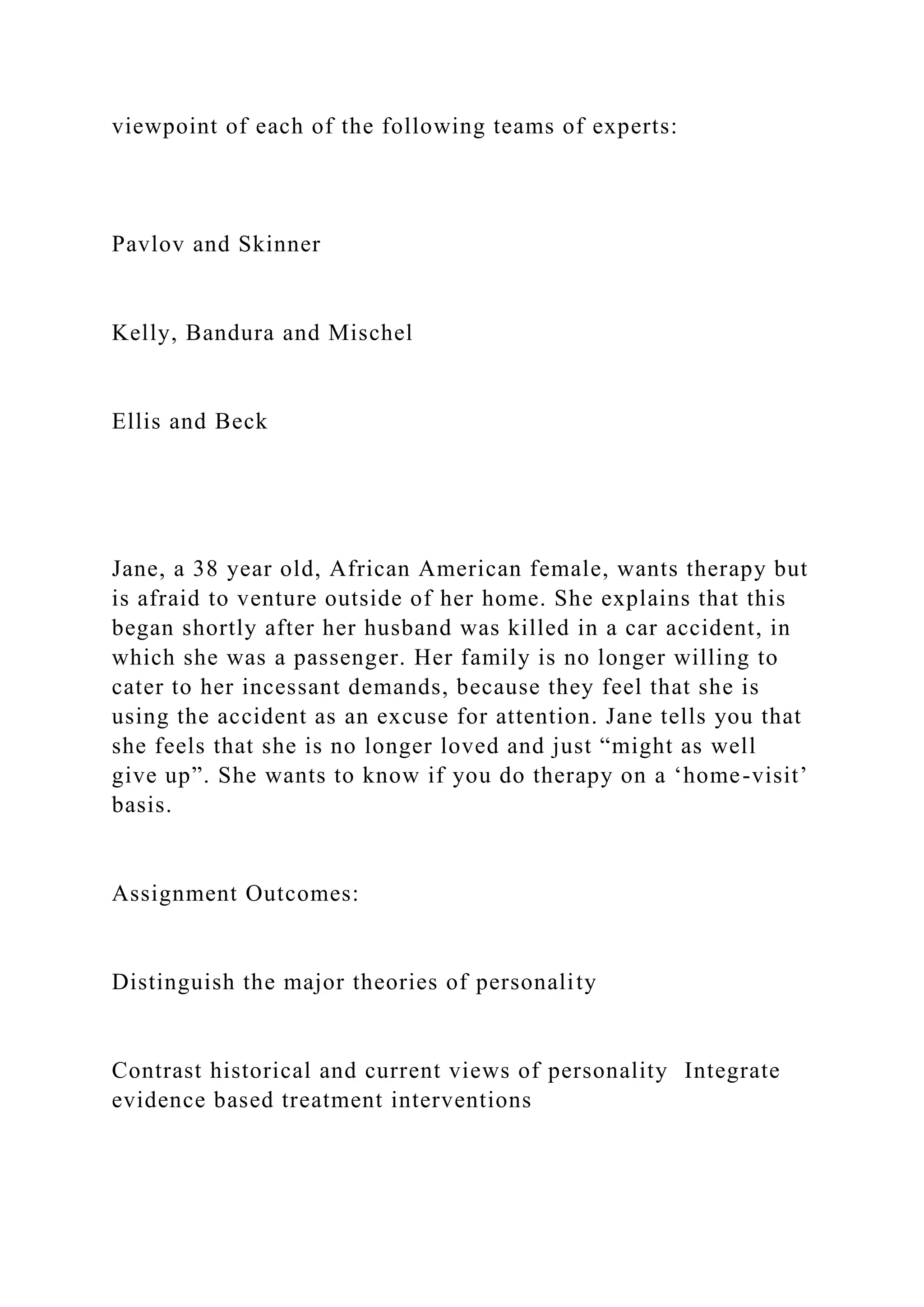 Assignment 12 Vignette Analysis III This assignment focuses on vi ...