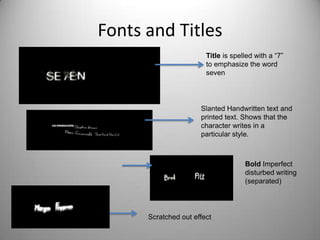 Assignment 14 opening sequence analysis (draft 2) part 3 | PPTX