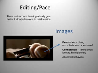 Assignment 14 opening sequence analysis (draft 2) part 3 | PPTX